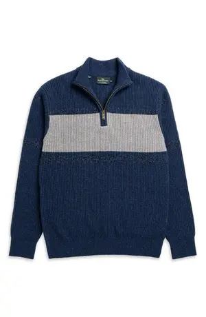 Rodd & Gunn Clover Park Quarter Zip Merino Wool Sweater