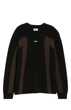 Obey Brann Crewneck Cotton Blend Sweater
