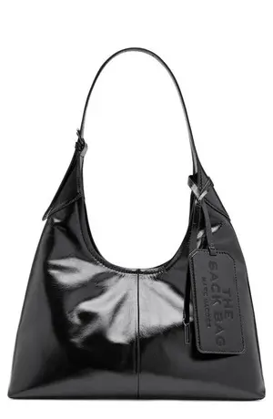 Marc Jacobs The Belted Sack Bag Crinkled Leather Hobo - Black