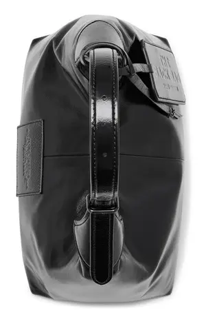 Marc Jacobs The Belted Sack Bag Crinkled Leather Hobo - Black