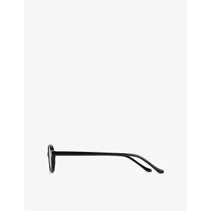 KAREN WAZEN Noor Oval-frame Acetate Sunglasses