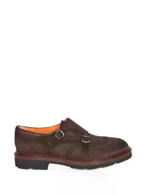 Santoni Double-strap Monk Shoes - Brown