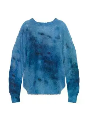 Isabel Marant Étoile Ayden Tie-dye Mohair-blend Sweater - Blue