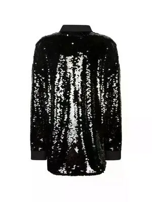 Alberta Ferretti Sequin-embellished Shirt - Black
