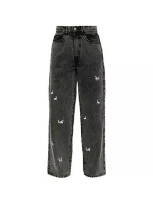 CARNE BOLLENTE One Bad Bunny Embroidered Denim Jeans