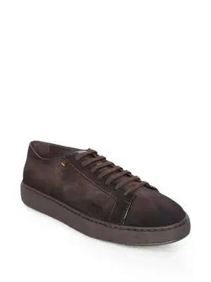 Santoni Suede Lace-up Sneakers