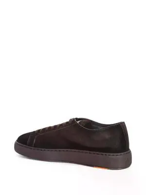 Santoni Suede Lace-up Sneakers