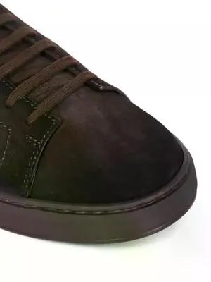 Santoni Suede Lace-up Sneakers