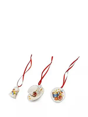 HUTSCHENREUTHER Illustrated Ornament Set - Multicolour