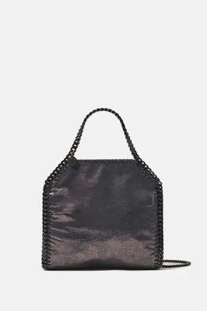 Stella McCartney Falabella Mini Tote Eco Shiny Dotted Chamois Bag