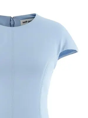 SELF-PORTRAIT Crepe Lace' Dress - Blue