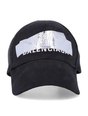 Balenciaga Graphic Logo Baseball Cap - Nero