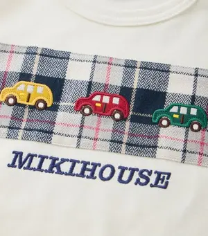 MIKI HOUSE Cotton Car Logo T-shirt