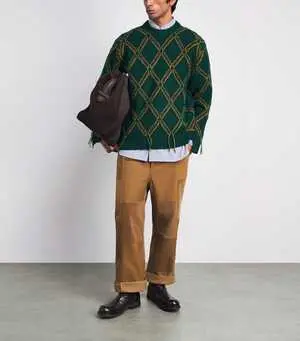 Junya Watanabe Wool Intarsia Sweater