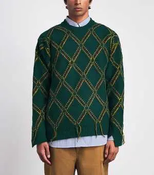 Junya Watanabe Wool Intarsia Sweater