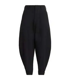 Comme Des Garçons Wool Balloon Wide-leg Trousers - Black