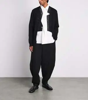 Comme Des Garçons Wool Balloon Wide-leg Trousers