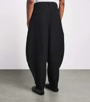 Comme Des Garçons Wool Balloon Wide-leg Trousers