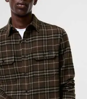 Burberry Wool Check Flannel Shirt