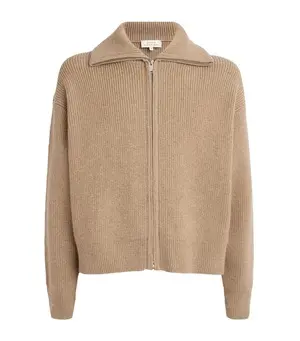 Studio Nicholson Merino Sandos Zip-up Cardigan - Brown