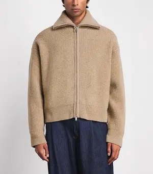 Studio Nicholson Merino Sandos Zip-up Cardigan