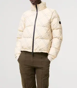 Burberry Down Check Puffer Jacket