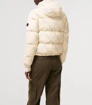 Burberry Down Check Puffer Jacket