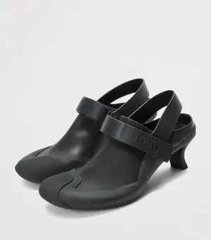 Loewe Leather Dive Slingback Mules 45