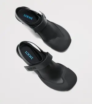 Loewe Leather Dive Slingback Mules 45