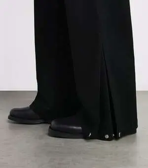 SYSTEM Cotton-blend Side-pleated Trousers