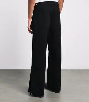 SYSTEM Cotton-blend Side-pleated Trousers