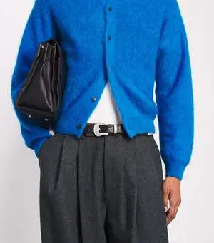 SYSTEM Wool-blend Double Pleated Wide Trousers