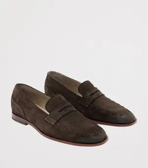 ALLSAINTS Suede Jules Stitch Loafers