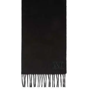 Max Mara Camel Wool Scarf - Black