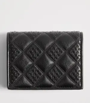 Valentino Garavani Leather Flutterby Flap French Wallet