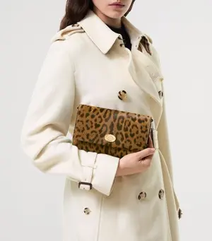 Burberry Calf Hair Leopard-print Cotswolds Wallet