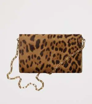 Burberry Calf Hair Leopard-print Cotswolds Wallet