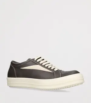 Rick Owens Leather Vintage Sneakers