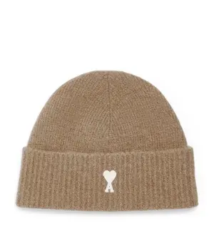 AMI Paris De Coeur Beanie - Beige