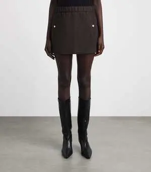 Maje Wool-blend Mini Skirt