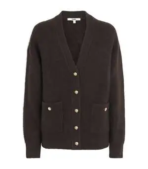 Maje Wool-blend Relaxed Cardigan - Brown