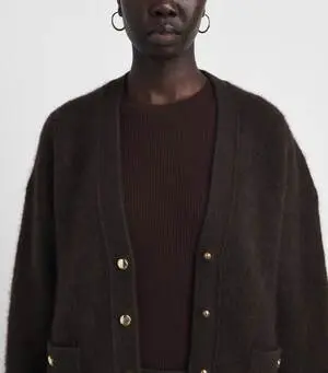 Maje Wool-blend Relaxed Cardigan