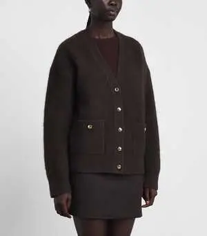 Maje Wool-blend Relaxed Cardigan