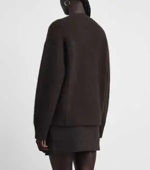 Maje Wool-blend Relaxed Cardigan
