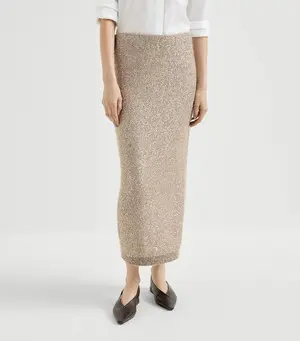 Brunello Cucinelli Sequin Midi Skirt