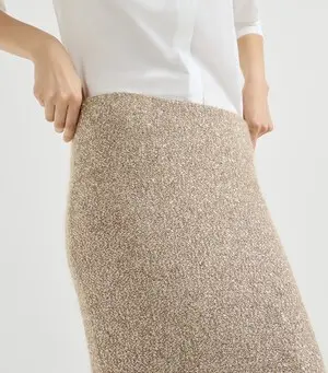 Brunello Cucinelli Sequin Midi Skirt