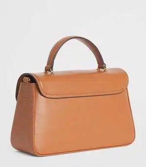 Harrods Leather Snaffle Top-handle Bag