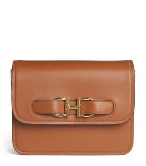 Harrods Leather Snaffle Cross-body Bag