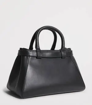Harrods Small Leather Grace Top-handle Bag