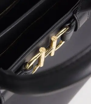 Harrods Small Leather Grace Top-handle Bag